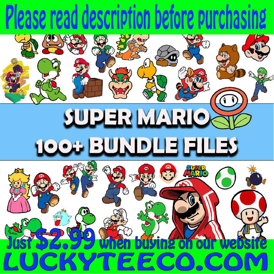 Super Mario PNG Bundle, Super Mario Bundle, Super Mario Transparent PNG ...