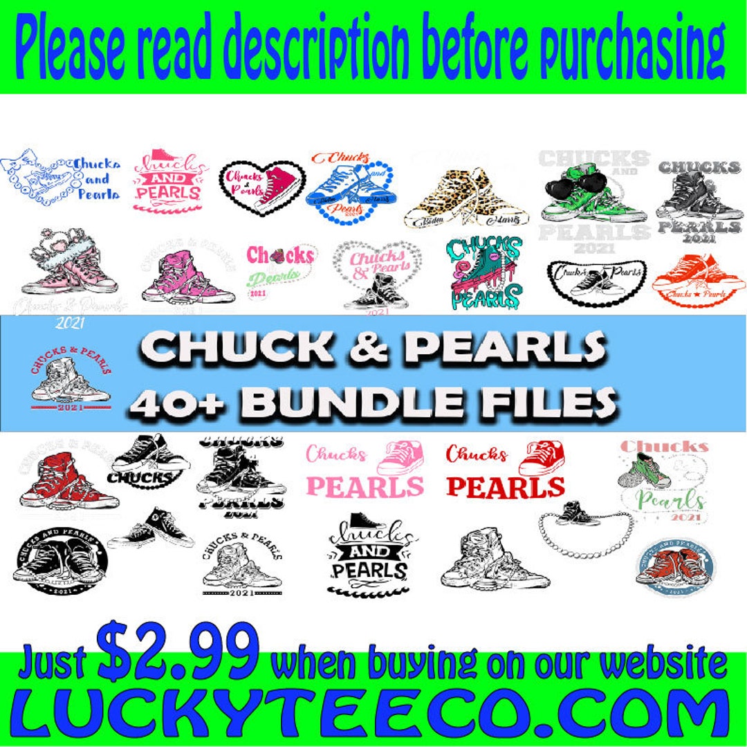 40 Chucks and Pearls SVG Bundle, Chuck and Pearl Svg, Shoes Svg, Chuck ...
