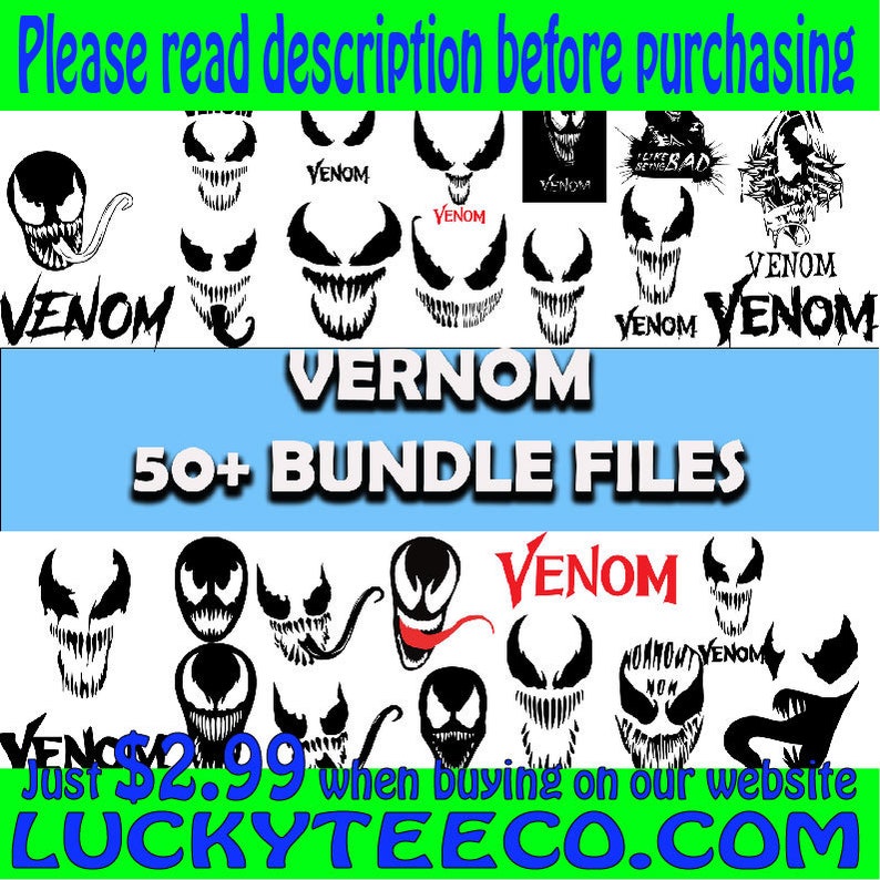 Venom SVG, Cut File Cricut, Svg Bundle, Venom Printable Vector Designs ...