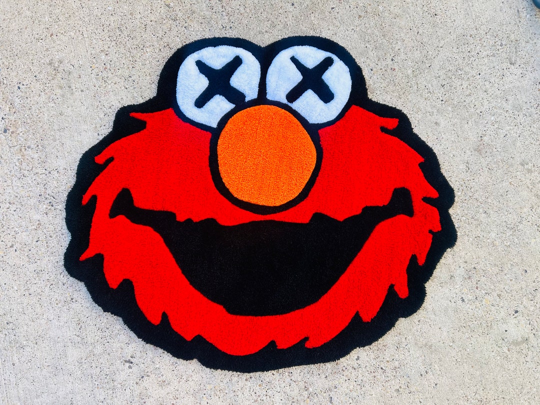 Handmade Custom Tufted Elmo Rug - Etsy