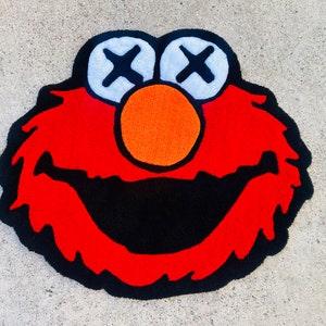 Handmade Custom Tufted Elmo Rug - Etsy