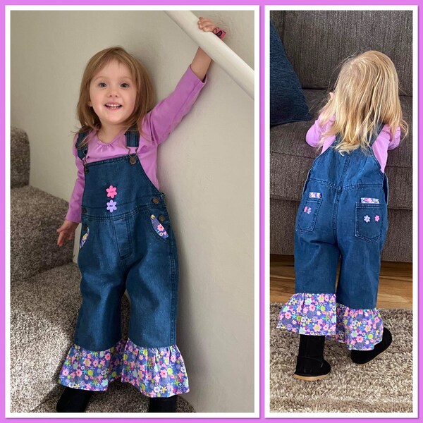 Ruffle Overalls - Etsy