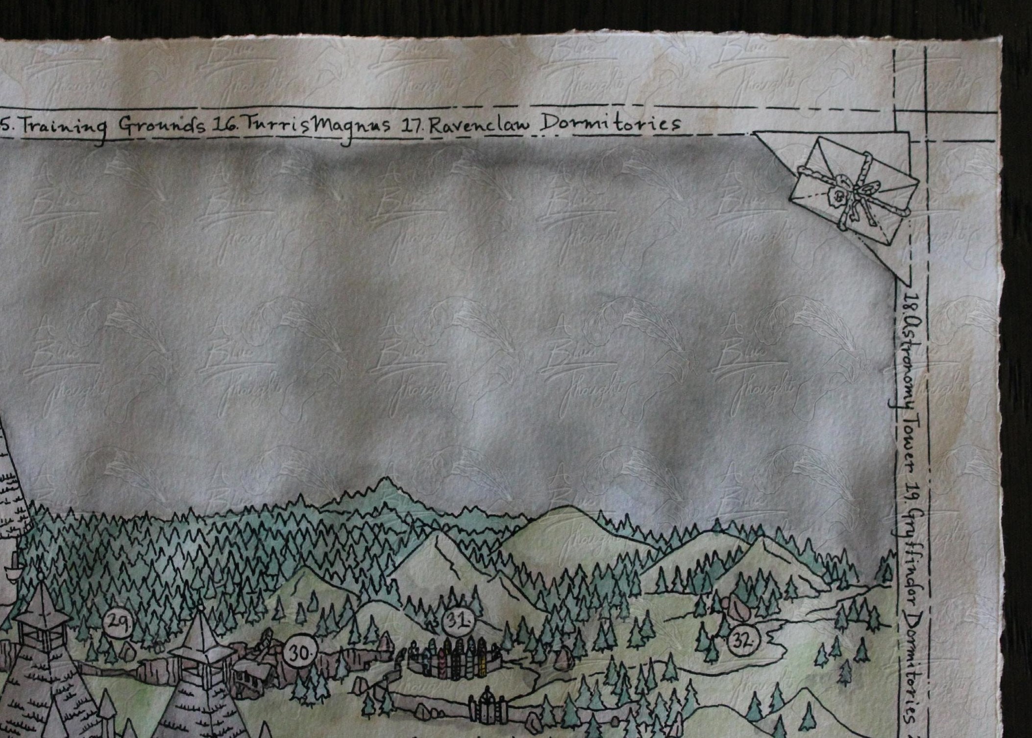 Hogwarts Map. Castle and Grounds. - Etsy