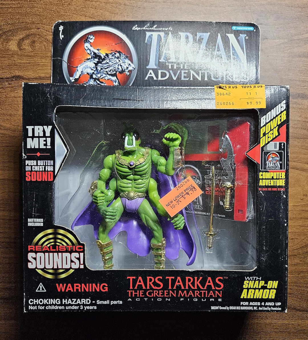 Tarzan Tars Tarkas the Green Martian 1995 Action Figure Vintage ...