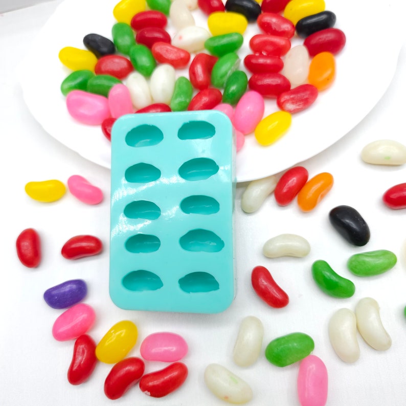 Jelly Bean Silicone Mold for Crafts, Wax, Resin, Soap, Clay, Baking - Etsy