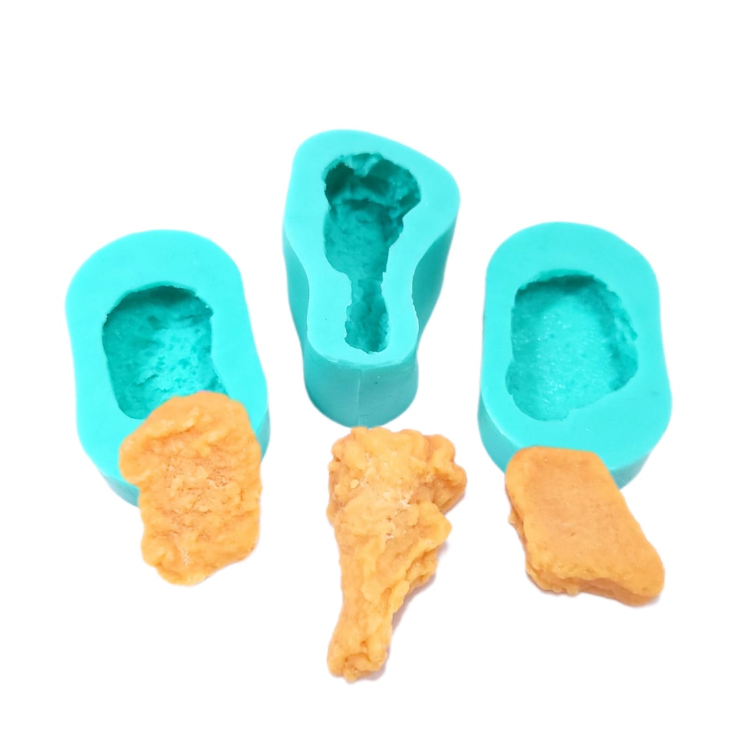 Realistic Chicken Wing Nugget Silicone Mold | Food Crafting Candle Soap ...