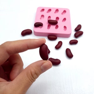 Fake Food Red Beans Silicone Mold, Crafting Candle, Soap, Resin Embeds ...