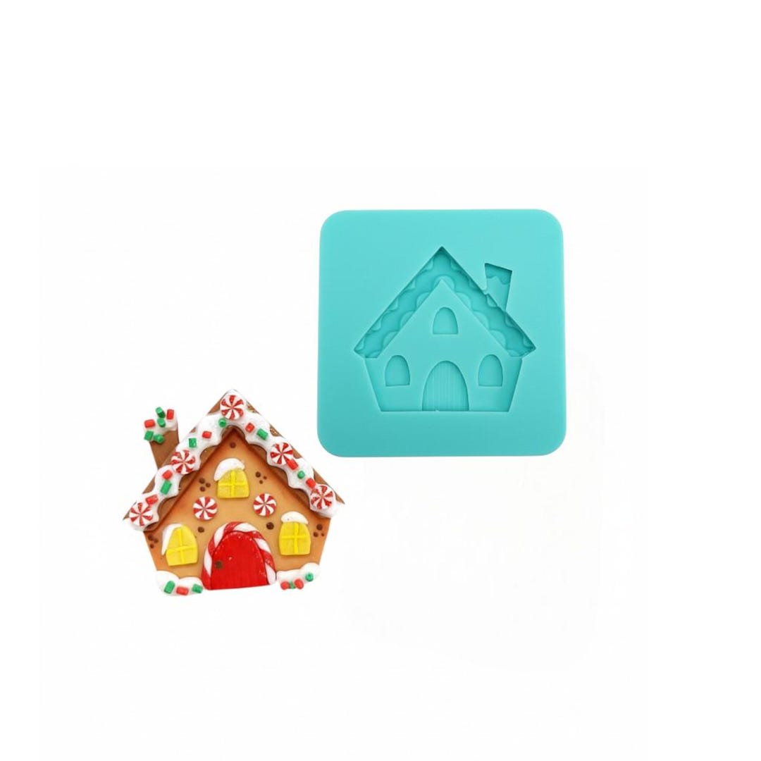 Gingerbread House Silicone Mold for Fondant Resin Clay and Miniature ...