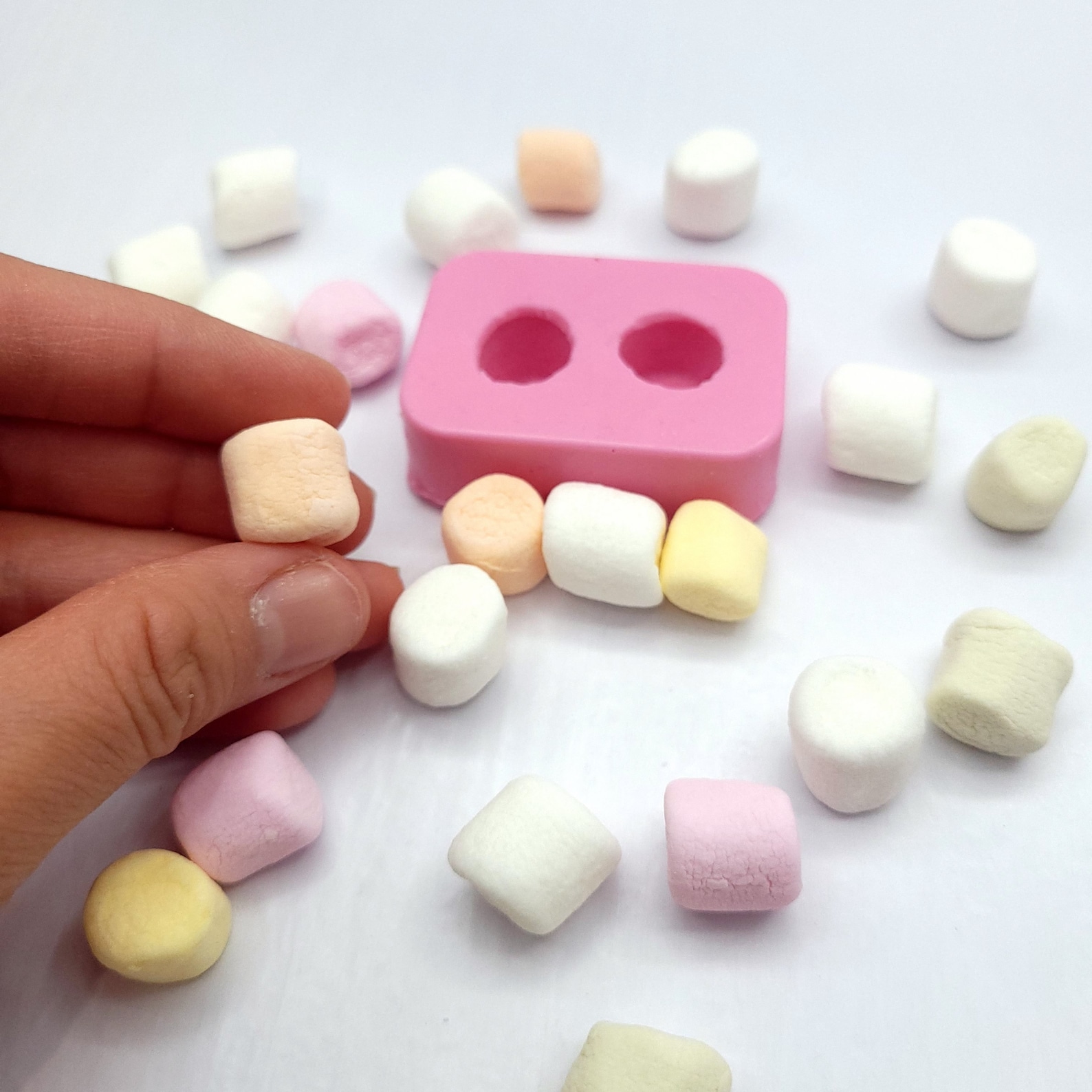 Mini Marshmallow Silicone Mold Multi Cavities Wax Mold Resin Mold Soap ...