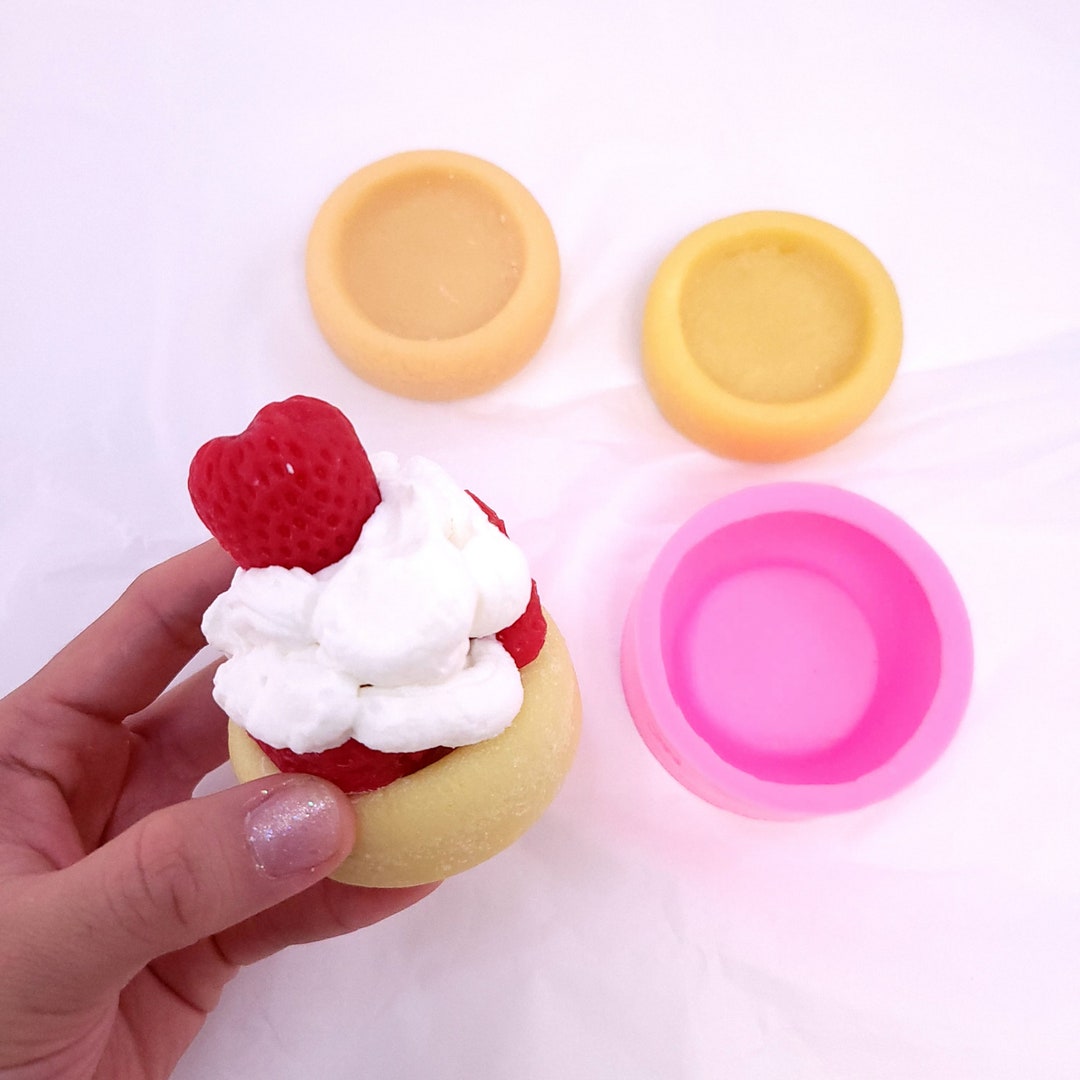 Shortcake Tart Realistic Great Quality Wax Mold Resin Mold Soap Mold Realistic Flexible Mold ...