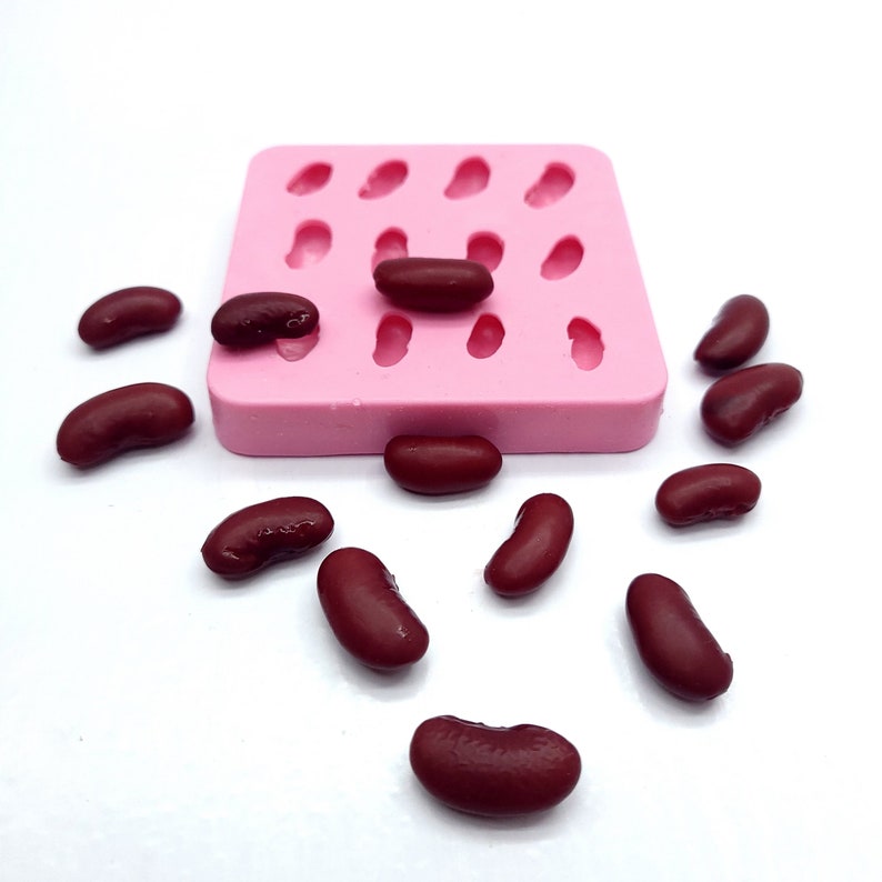 Fake Food Red Beans Silicone Mold, Crafting Candle, Soap, Resin Embeds ...