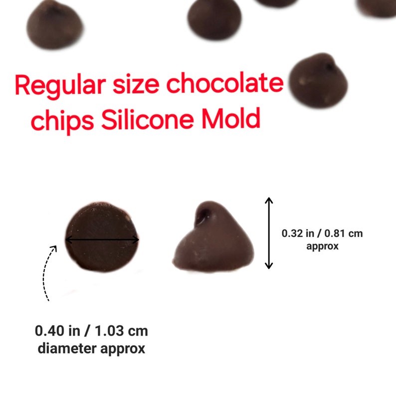 Mini Chocolate Chip Silicone Mold | Wax Melt, Soap, Resin Crafting Tool ...