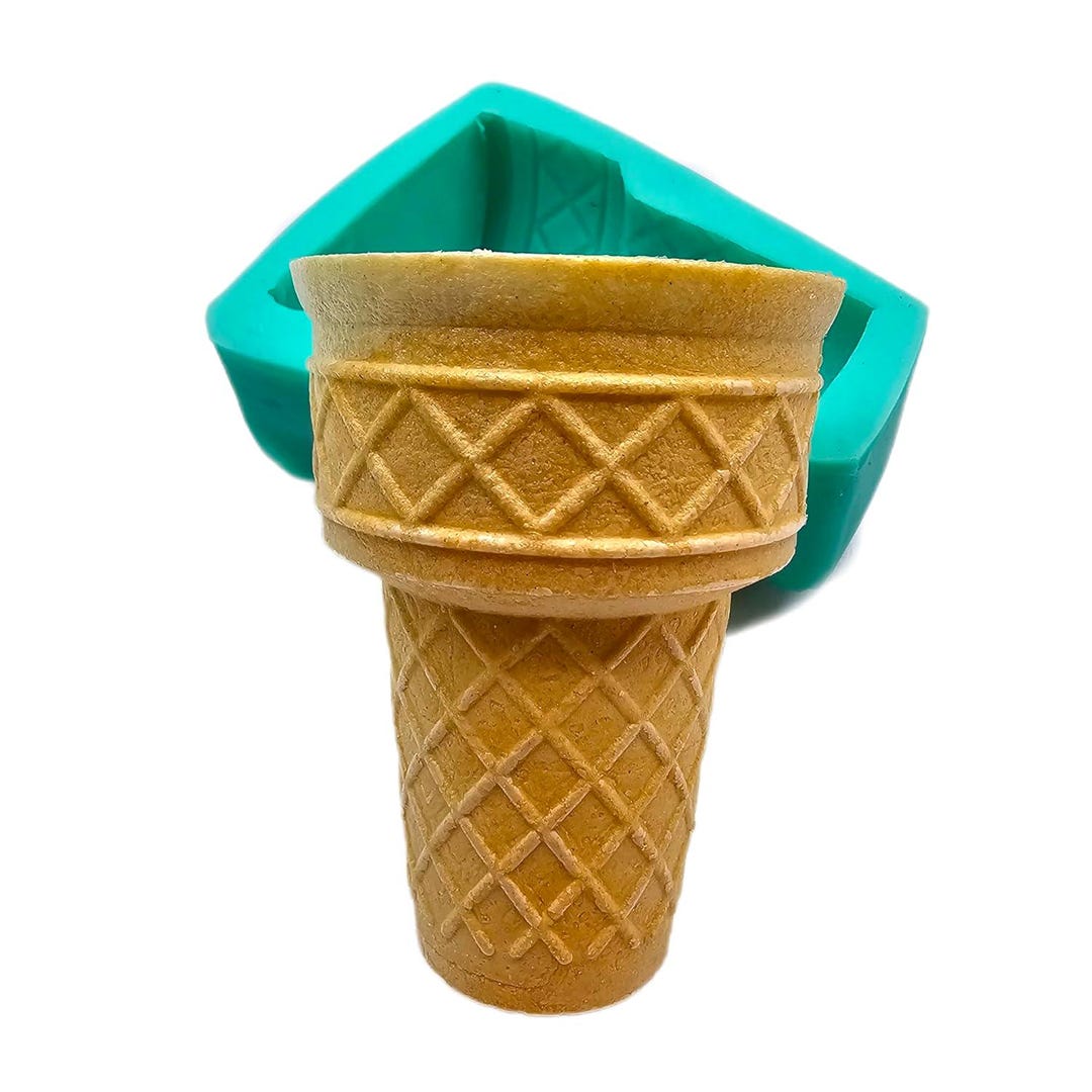 Half Ice Cream Cone Real Waffle Cone Mold Ice Cream Cone Mold Model ...
