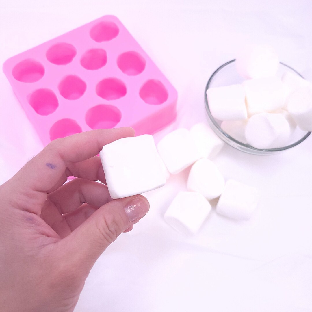 Big Marshmallow Realistic Silicone Mold 11 Cavities Wax Mold Resin Mold ...
