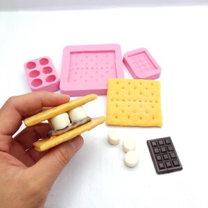 S'mores Molds Graham Cracker, Chocolate And/or Marshmallow Silicone ...