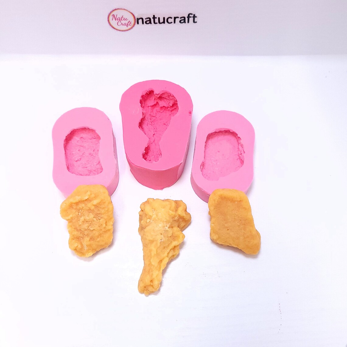 Realistic Chicken Wing and Nuggets Wax Melts Mold Chocolate - Etsy