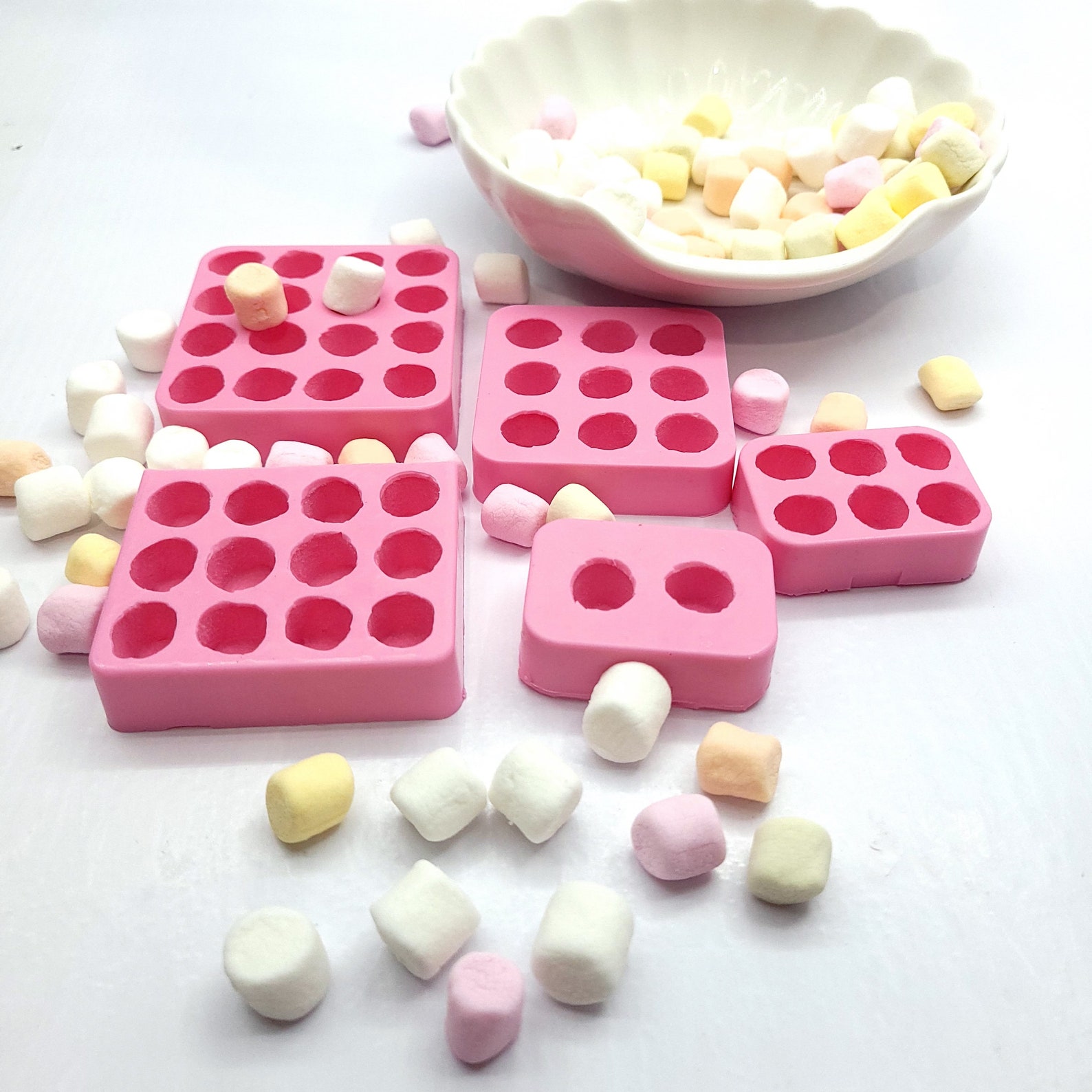 Mini Marshmallow Silicone Mold Multi Cavities Wax Mold Resin - Etsy