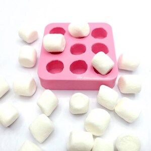 Mini Marshmallow Silicone Mold 9 Cavities Wax Mold Resin Mold Soap Mold ...