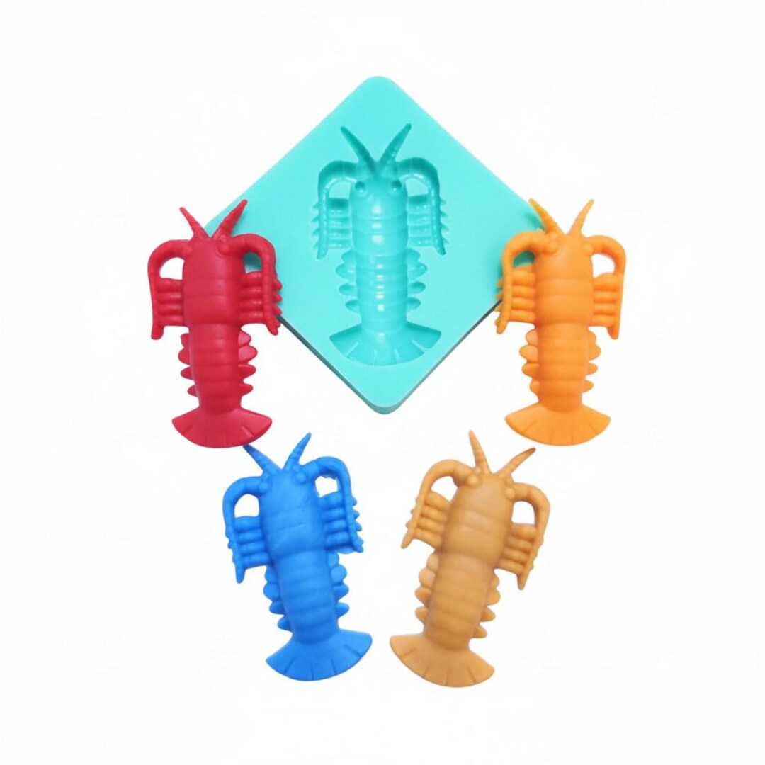 Lobster Silicone Mold for Fondant, Resin, Clay, Miniatures and Jewelry ...