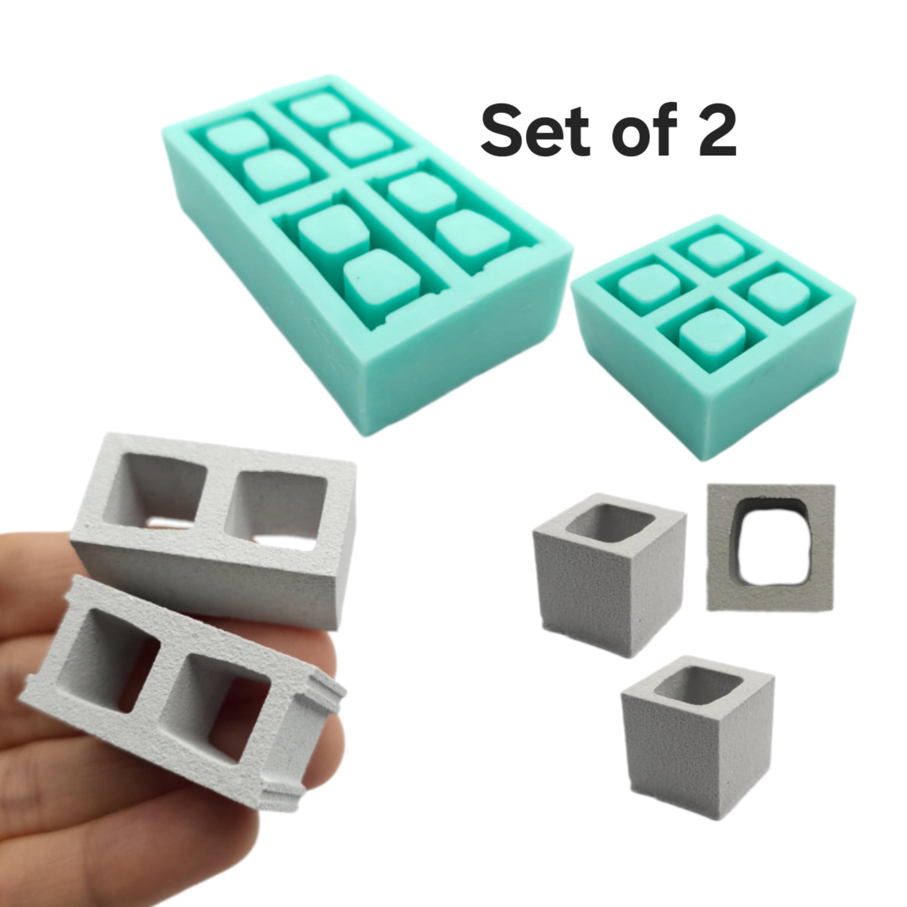 Realistic Miniature Cinder Blocks - High-quality Silicone Mold for 1:12 ...
