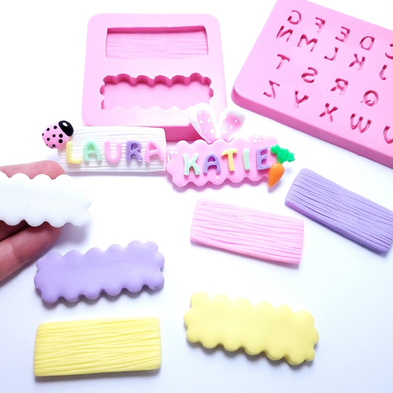 Name Plates Alphabet Multi-project Silicone Mold MS201 MS051 - Etsy