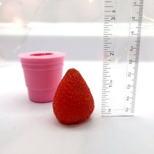 3D Realistic Strawberry Mold, Strawberry Silicone Mold, Candle Dessert ...