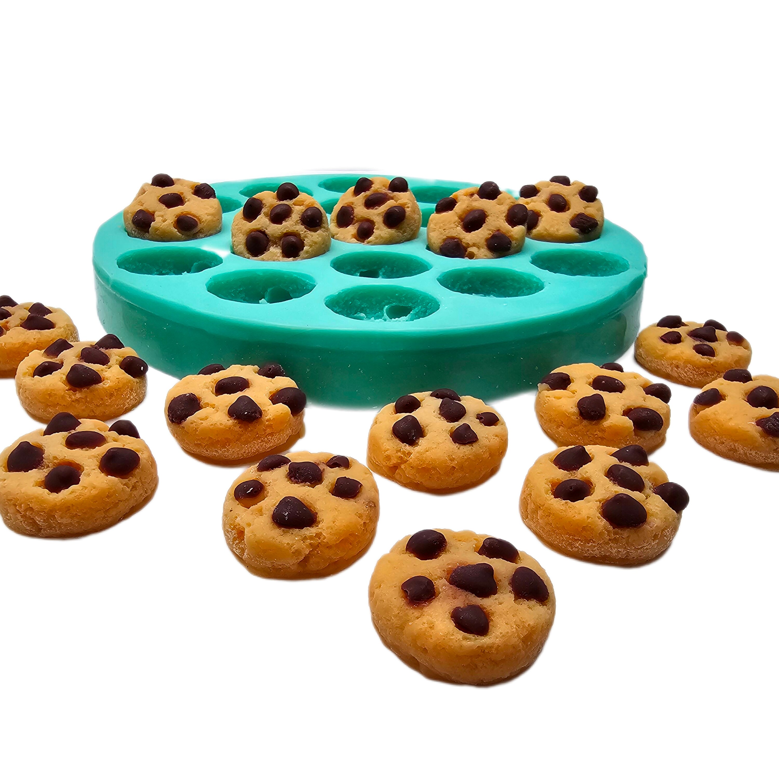 Mini Chocolate Chip Cookie Silicone Mold | 19 Cavity Wax, Soap, Resin ...