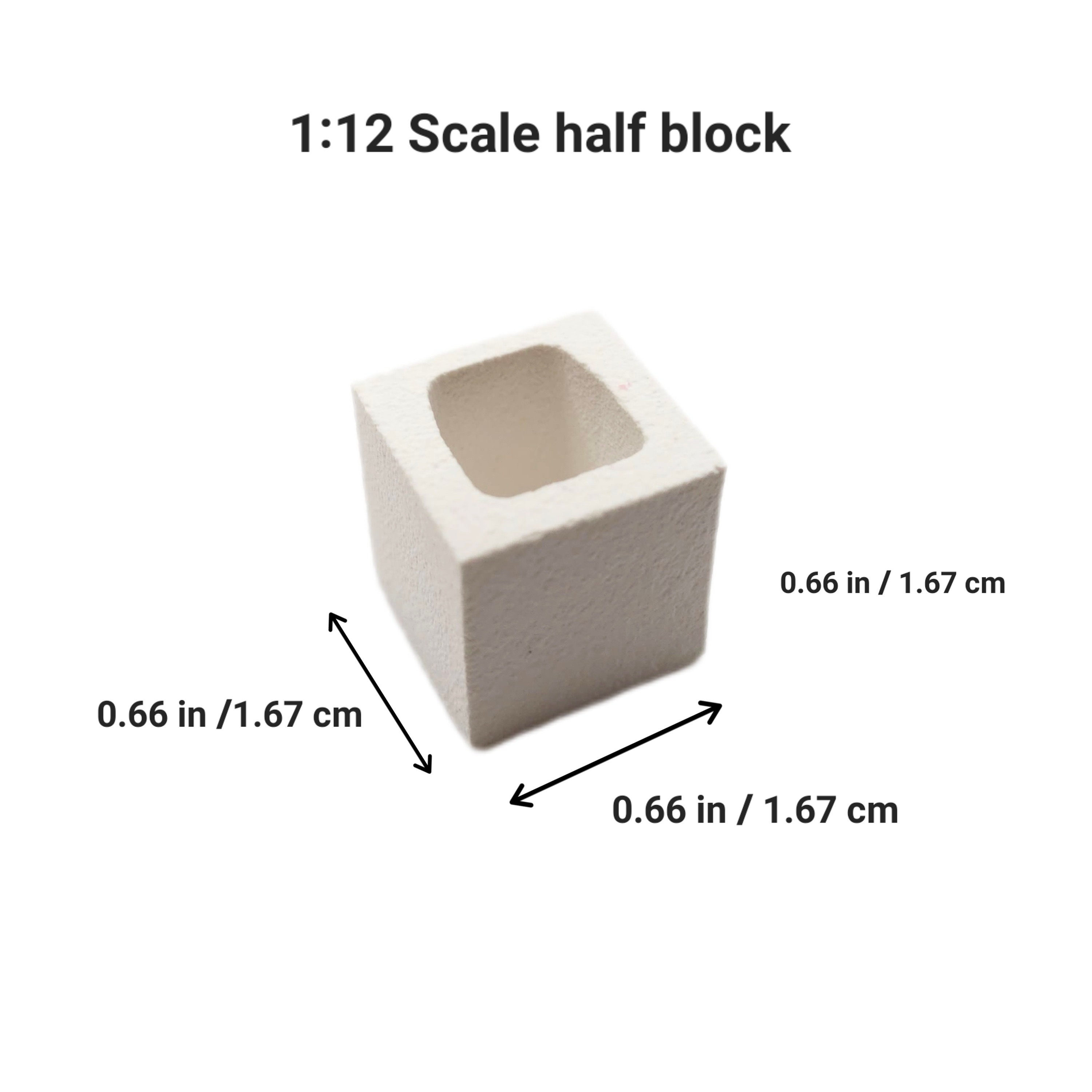 Realistic Mini Cinder Blocks Silicone Mold – 1:12 Scale Diorama Texture ...