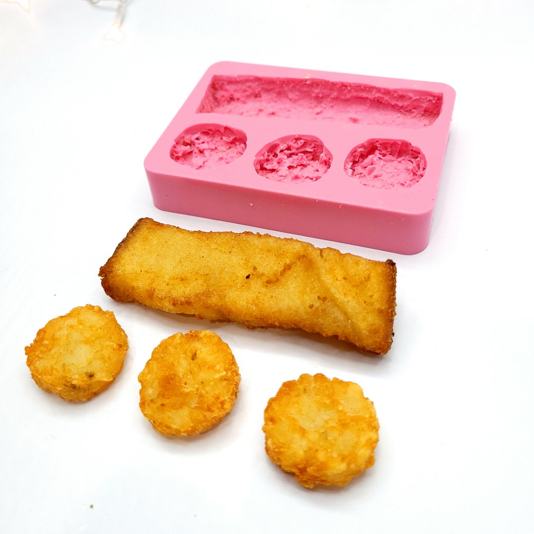 French Toast Mini Hash Brown Silicone Mold Soap Candle Mold for Wax ...