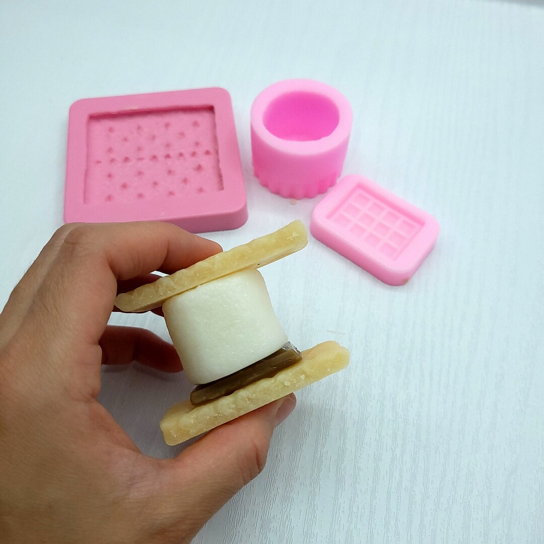 S'mores Molds Graham Cracker, Chocolate And/or Marshmallow Silicone ...