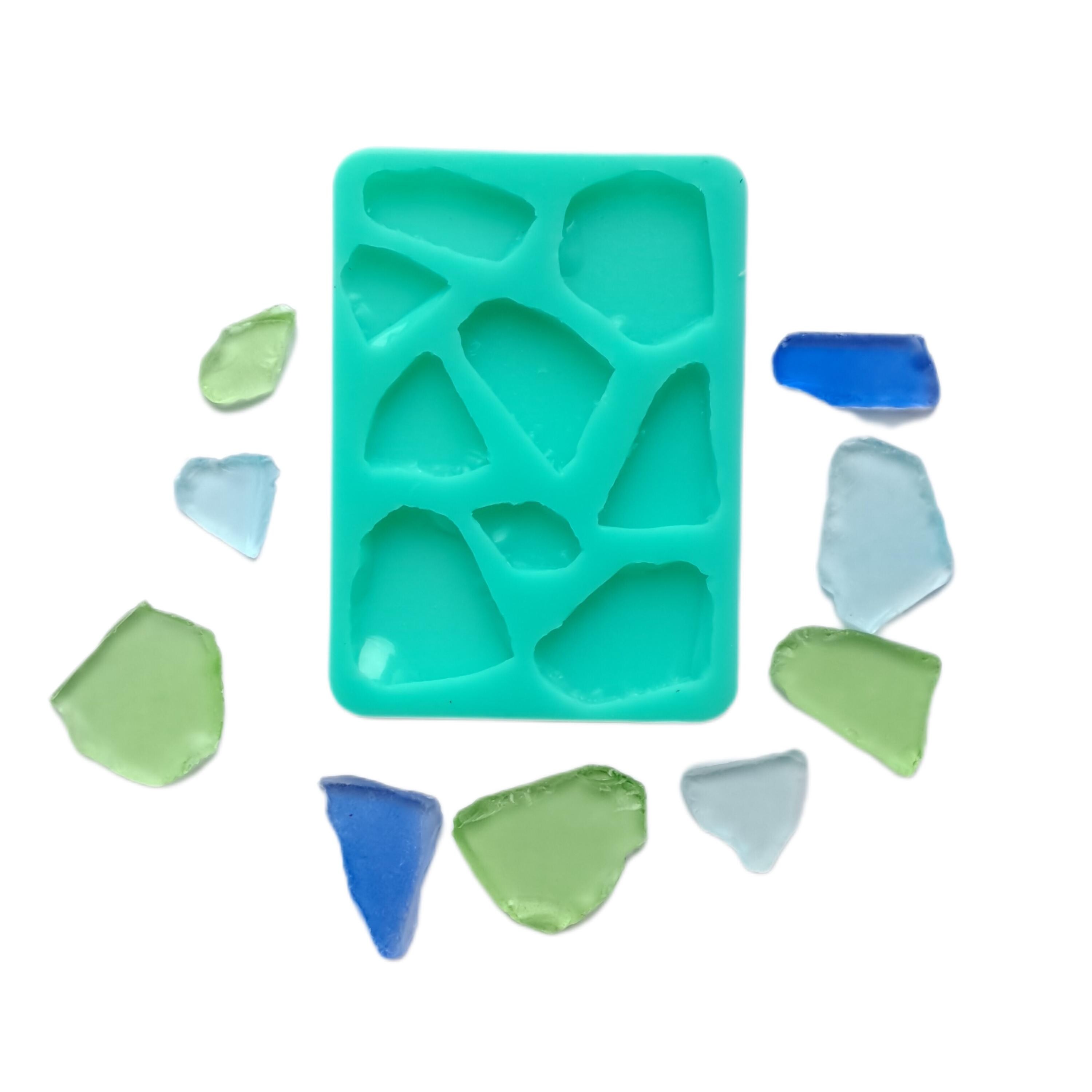 Silicone Sea Glass Making Mold, Beach Under Ocean Glass Cake Decorating ...