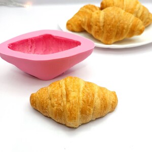 Mini Croissant Bread Silicone Mold, Chocolate Mold, Candle Dessert Mold ...
