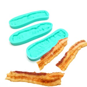Bacon Silicone Mold, Resin Mold, Polymer Clay Mold, Wax Mold, Soap Mold ...
