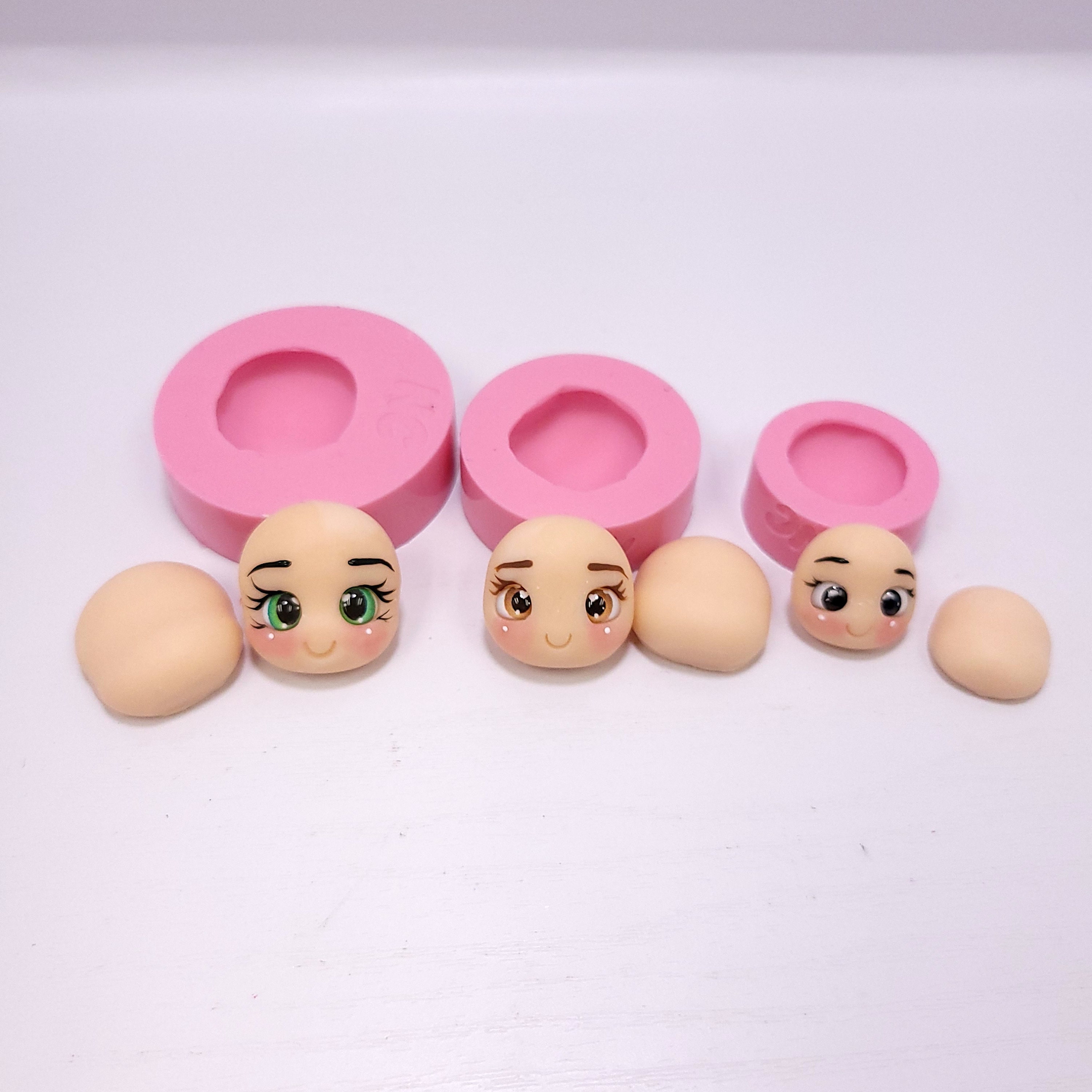 Doll Making Molds. Heads Doll Parts Multi-project Silicone Mold MS872 ...
