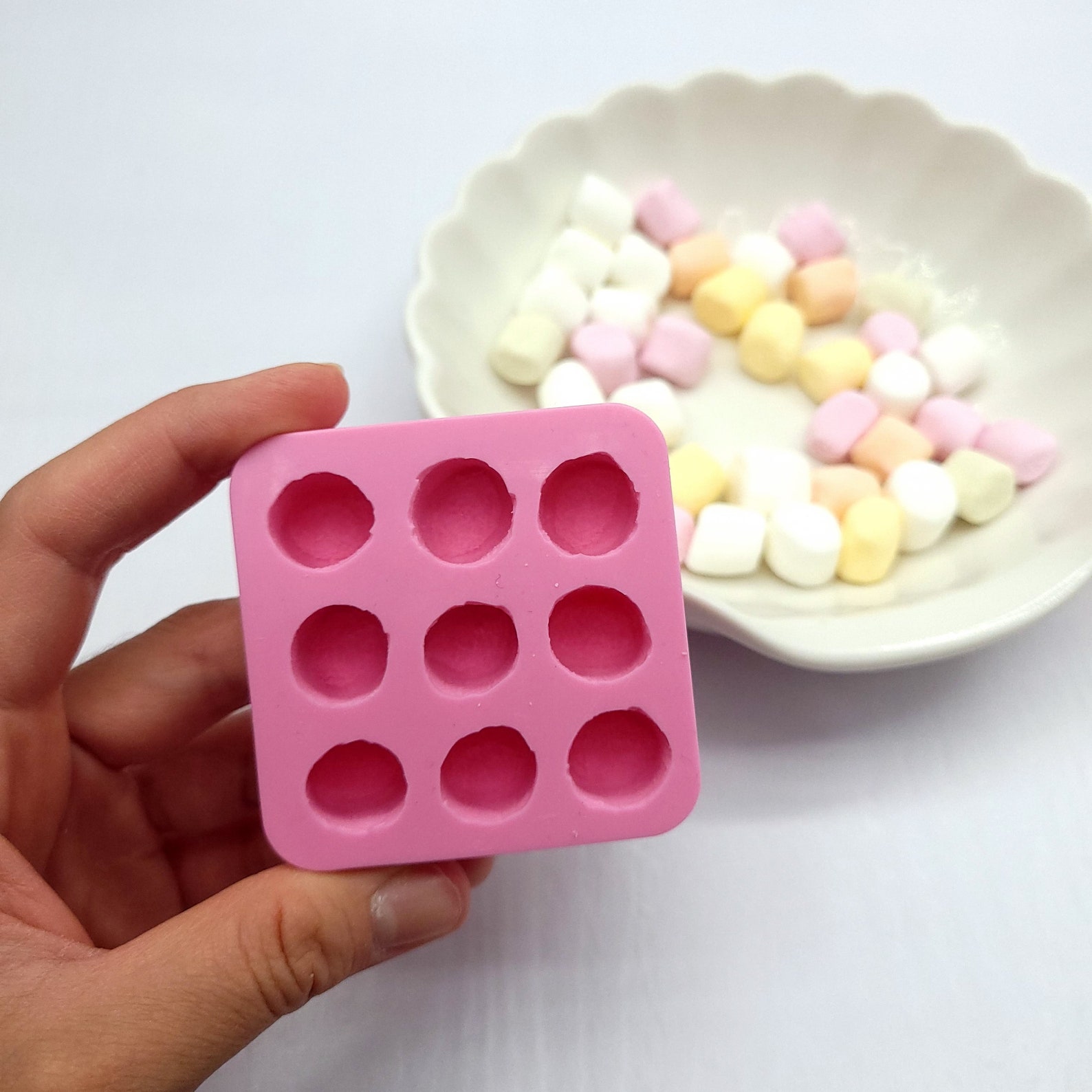 Mini Marshmallow Silicone Mold Multi Cavities Wax Mold Resin Mold Soap ...