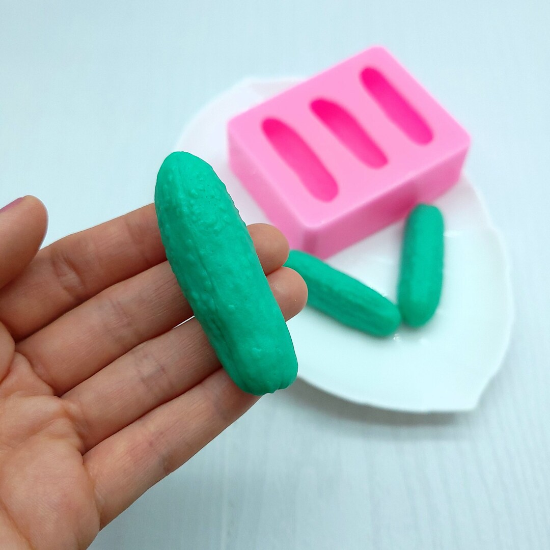 Pickles Silicone Mold Small Cucumbers Silicone Mold Wax Mold Resin Mold ...