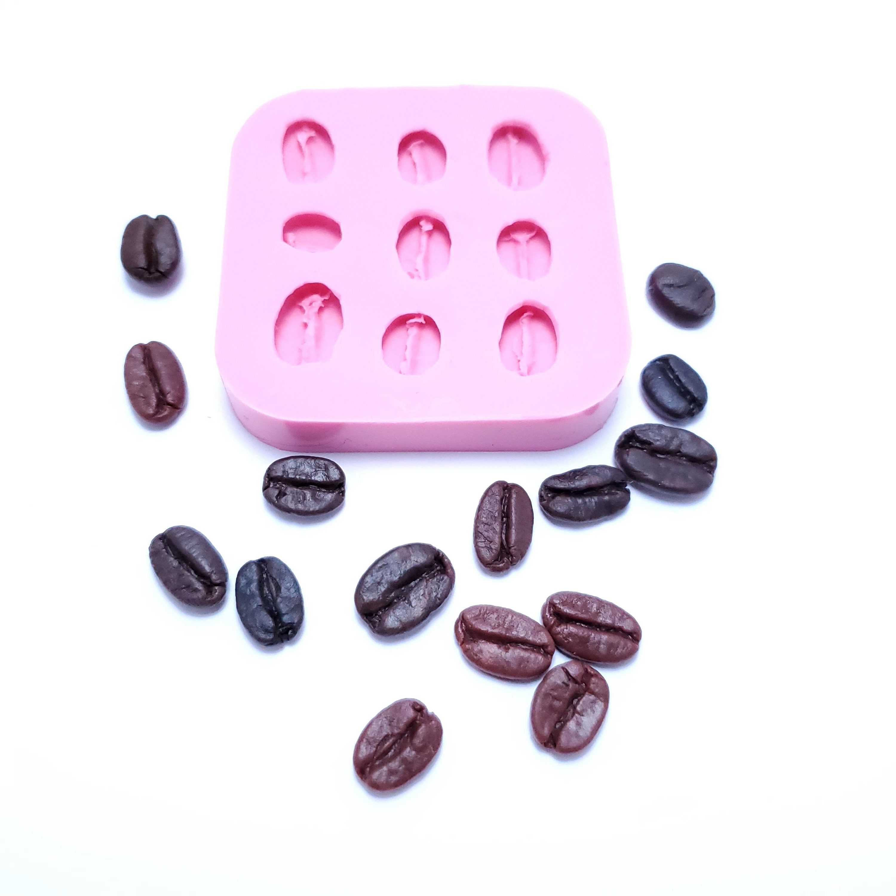 Coffee Beans (real Size Coffee Beans) Silicone Mold, Realistic Coffee ...