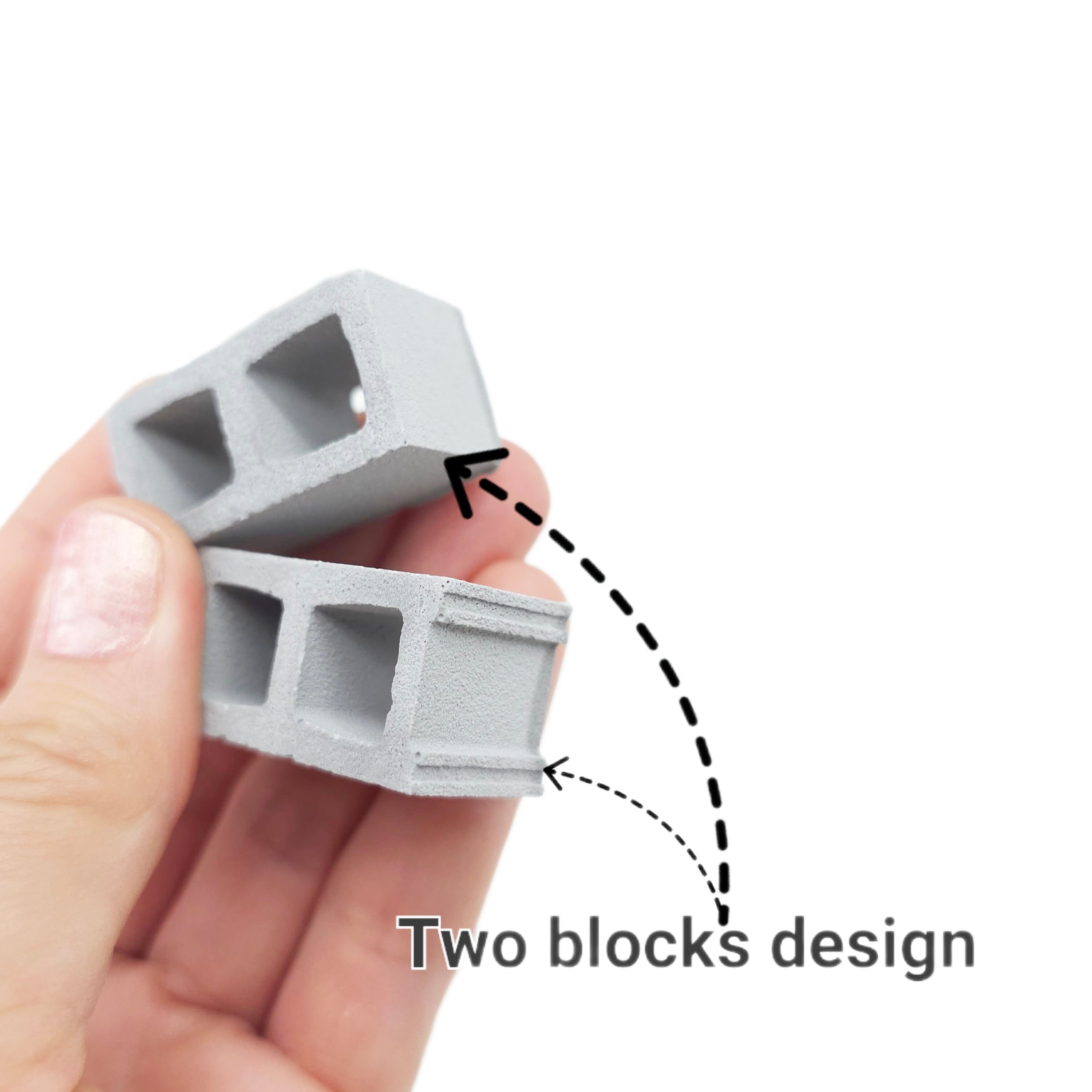 Realistic Miniature Cinder Blocks - High-quality Silicone Mold for 1:12 ...