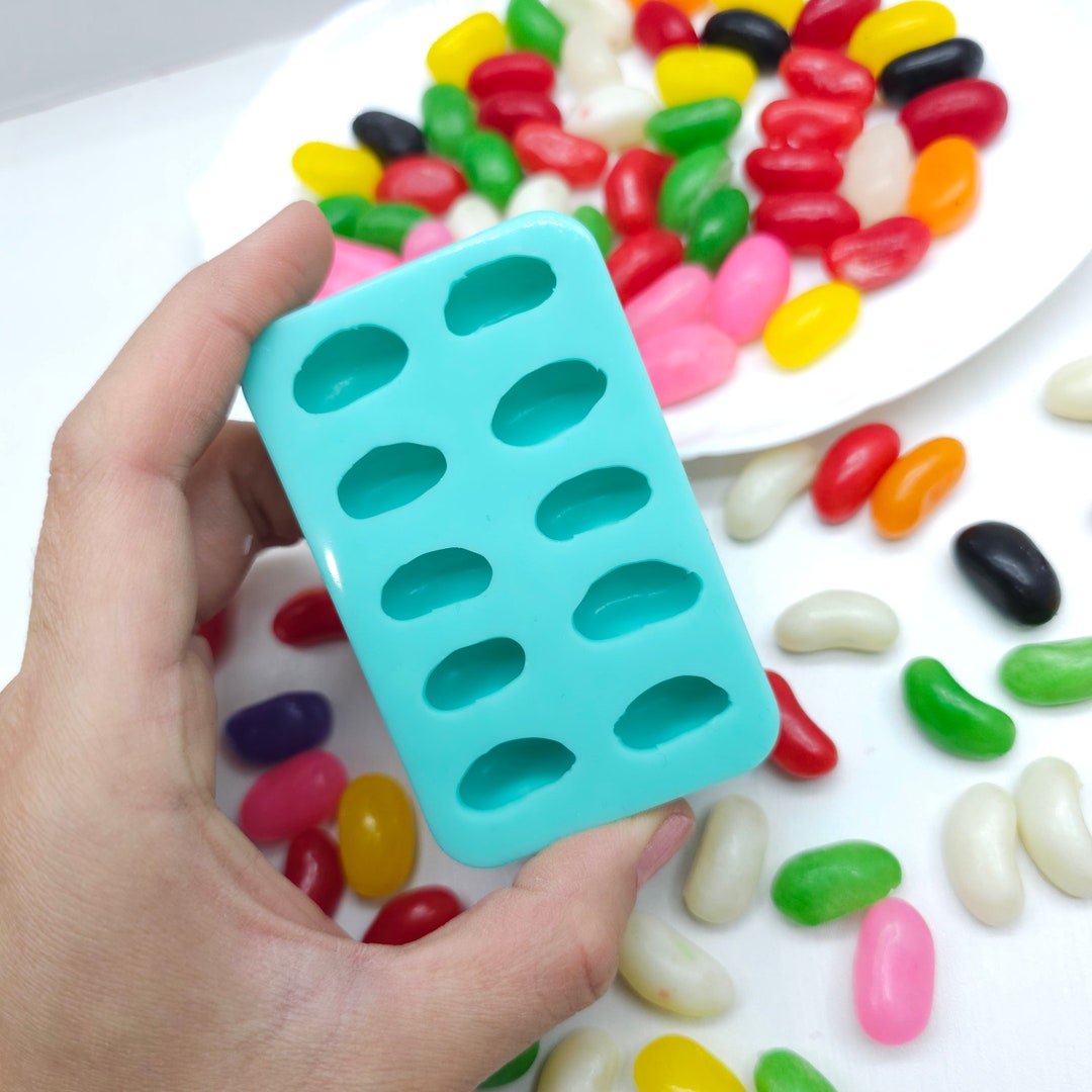 Jelly Bean Silicone Mold for Crafts, Wax, Resin, Soap, Clay, Baking - Etsy