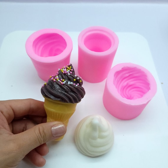 Ice Cream Cone Realistic Whipped Cream Soft Serve Bundle - Etsy