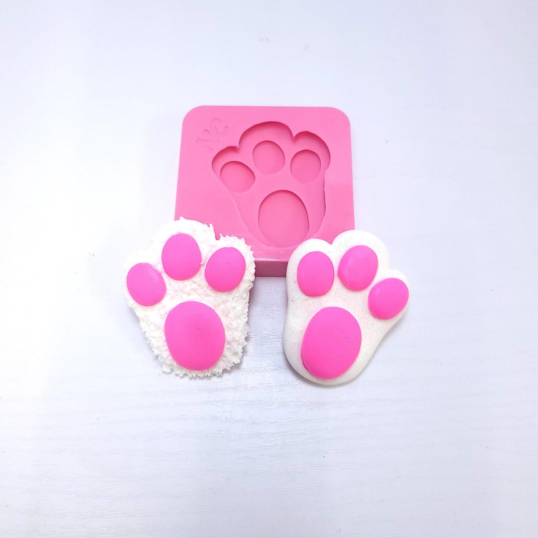Bunny Paw Dog Cat Paw Silicone Mold Easter Miniatures Fondant Resin - Etsy