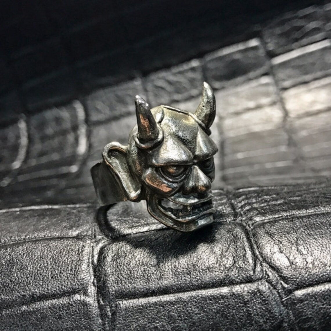 925 Sterling Silver Hannya Ring / Devil Ring / Evil Ring / - Etsy