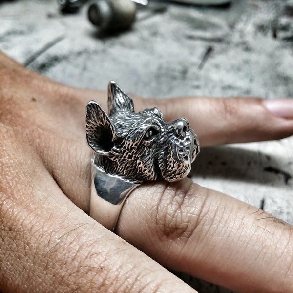 Boxer Dog Ring - Etsy
