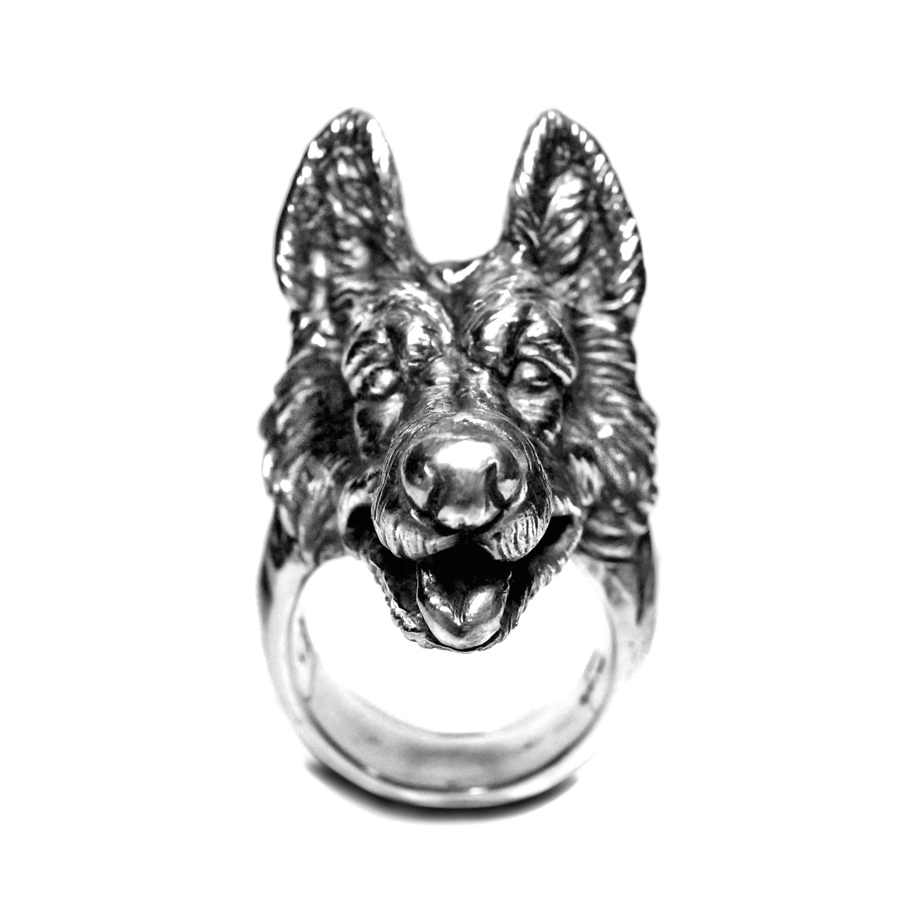 925 Sterling Silver German Shepherd Dog Ring / Dog Ring Silver / Dog ...