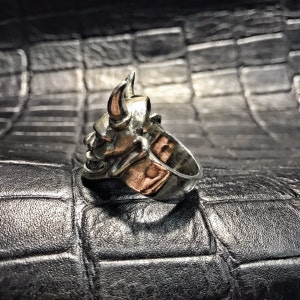 925 Sterling Silver Hannya Ring / Devil Ring / Evil Ring / Skull Ring ...