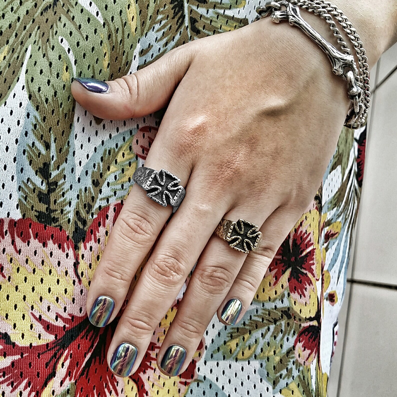 925 Sterling Silver Old Patee Cross Ring / Gothic Ring / Goth - Etsy