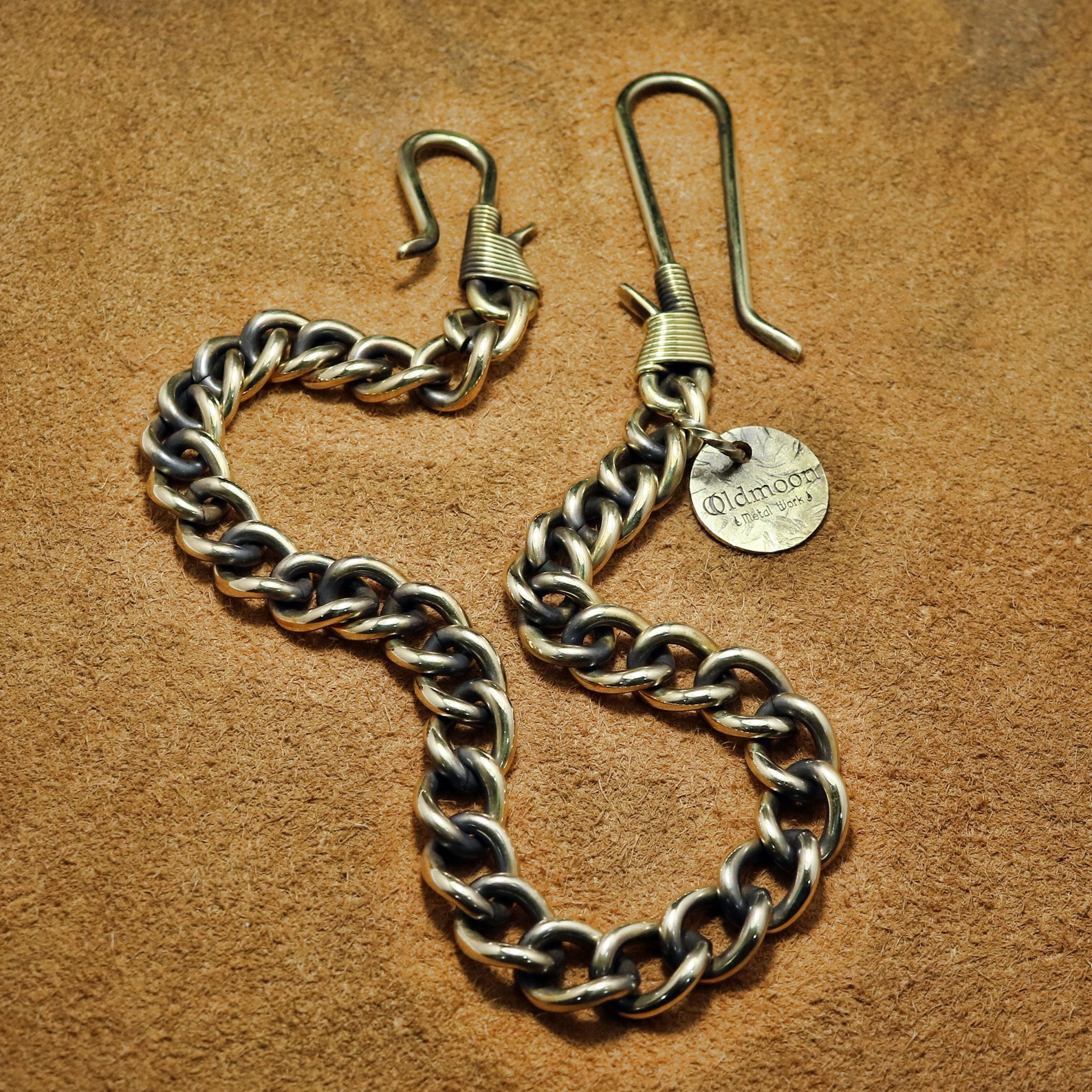 Solid Brass 815 Wallet Chain / Brass Key Chain / Gold Brass Key Hook ...