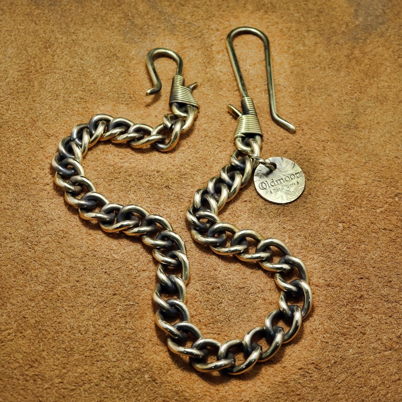 Solid Brass 815 Wallet Chain / Brass Key Chain / Gold Brass Key Hook ...