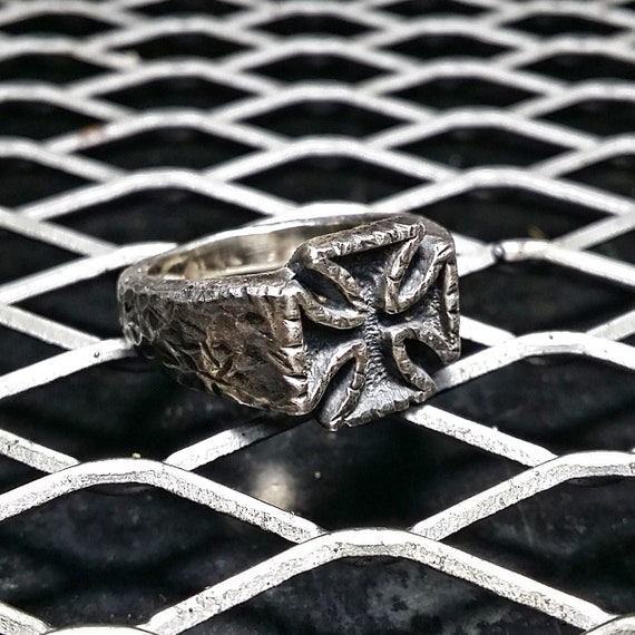 925 Sterling Silver Old Patee Cross Ring / Gothic Ring / Goth - Etsy