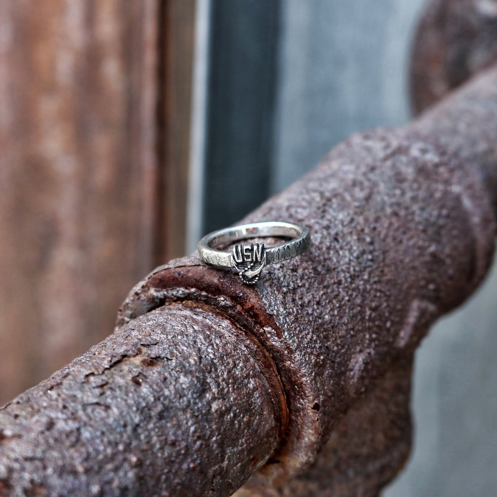 925 Sterling Silver Old USN Ring / WW2 Ring / Military Ring / - Etsy